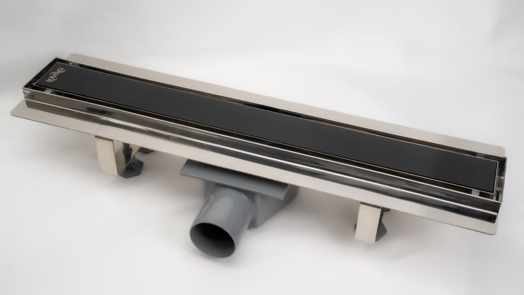 Shower drain - fully insulated - Glass Black - Lovano Egypt