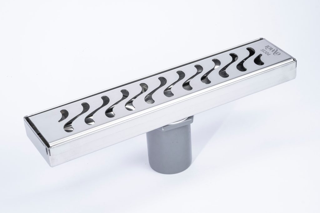 Shower drain with Vertical outlet - Ocean Wave - Lovano Egypt